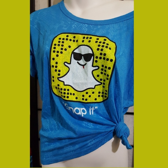 Tops | Cool Snapchat Snap It Tshirt | Poshmark